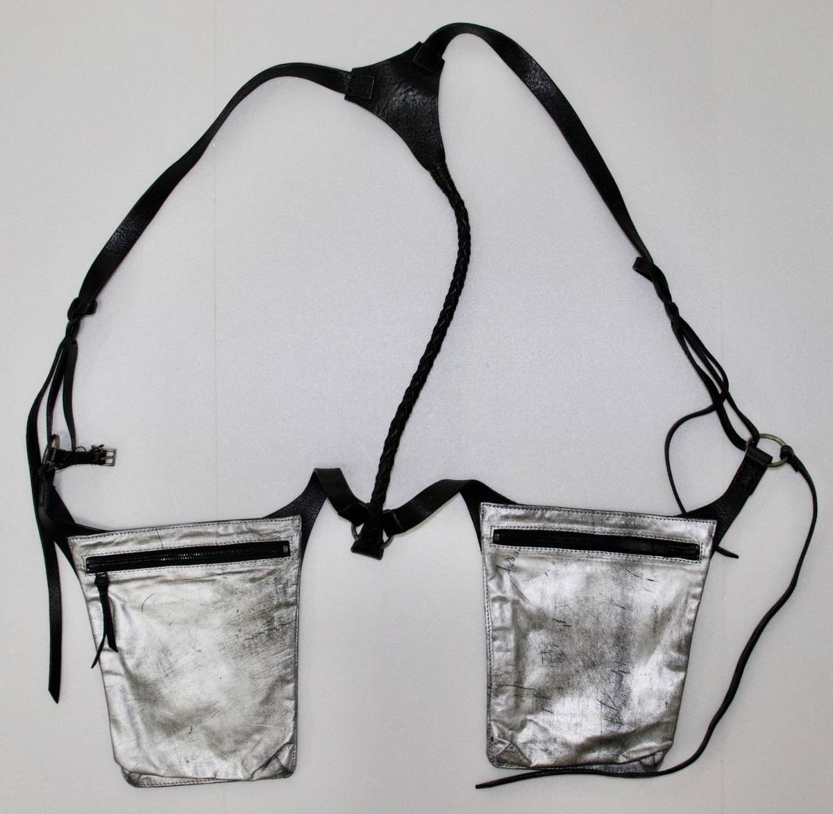 定価42000 本物 KMRii Jet Holster 09 / Chrome レザー バッグ アクセサリー 1901-BG17 F ケムリ ...