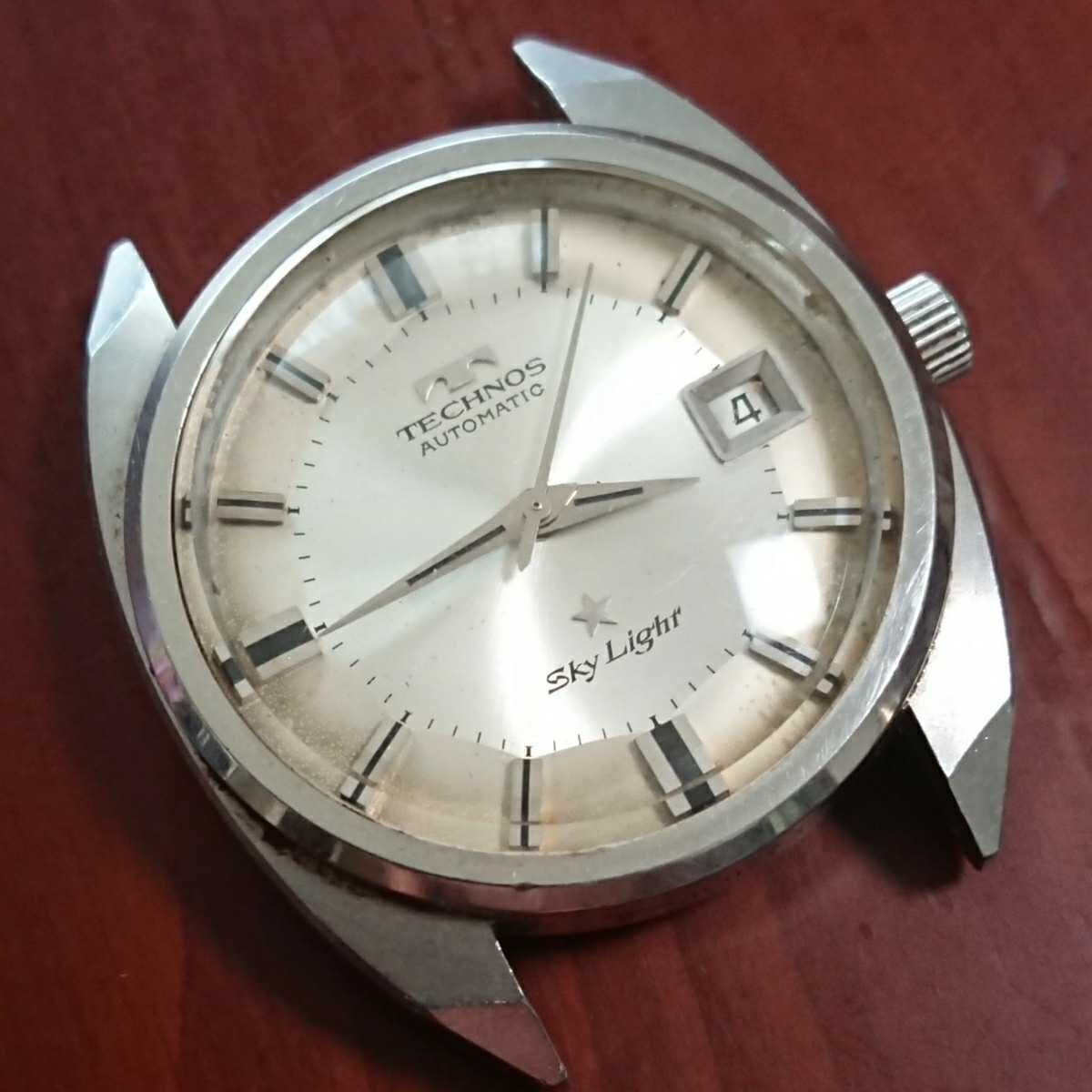 ジャンク☆TECHNOS Sky Light テクノス スカイライト 自動巻き☆｜た行