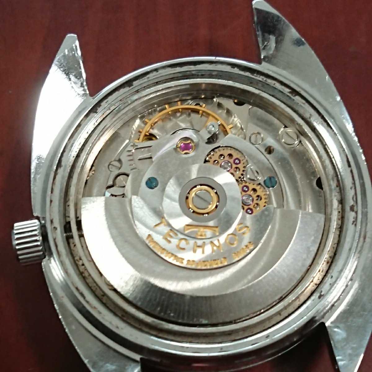 ジャンク☆TECHNOS Sky Light テクノス スカイライト 自動巻き☆｜た行