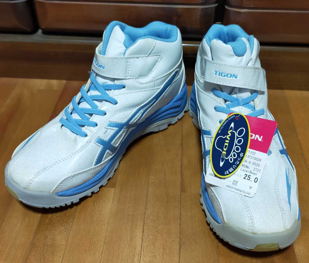 アシックス 25cm 水色/ホワイト asics TIGON スノトレ スニーカー スパイク スノーシューズ(アシックス)｜売買された ...