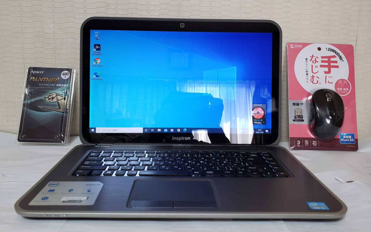 DELL Win10/Ultrabook/DELL Inspiron 15z 5523/SSD 480G 新 +32G/タッチパネル/4GB ...