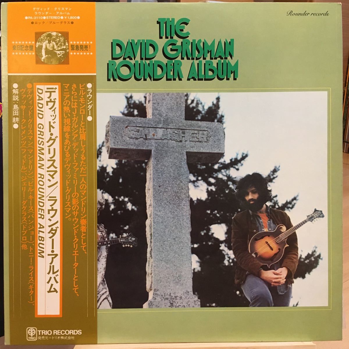 国内盤帯 The David Grisham Rounder Album 1976 TRIO PA3110 ブルーグラス 歌詞カード ...