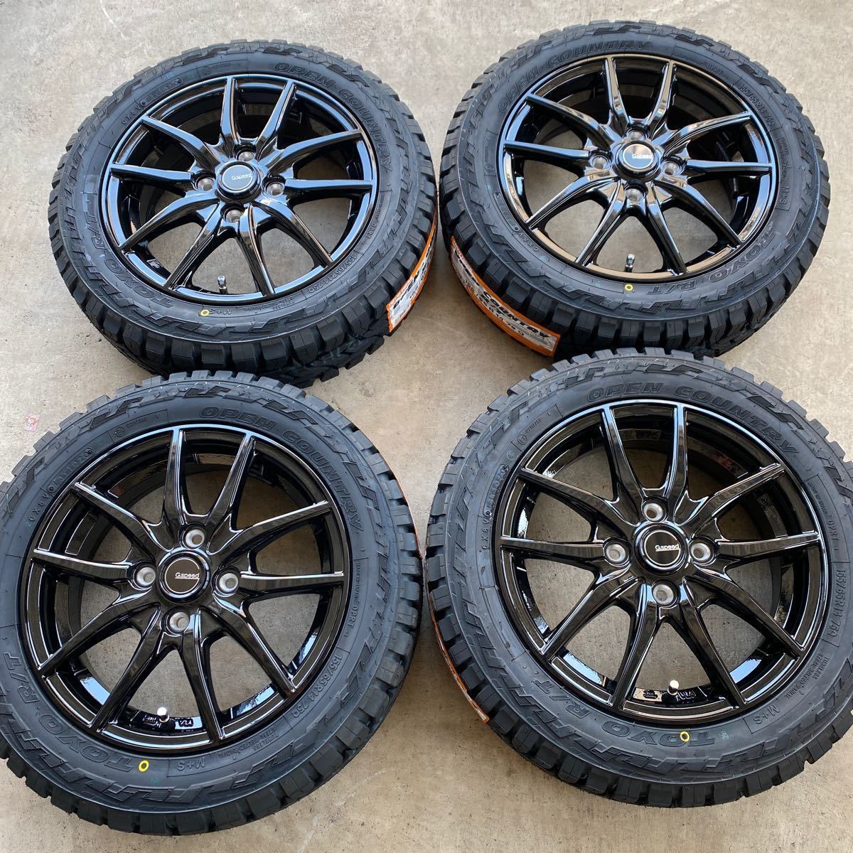 2020年製 オープンカントリーR T 155 65R14 + G-SPEED G02 トーヨータイヤ TOYO M+S タント ムーブ ...