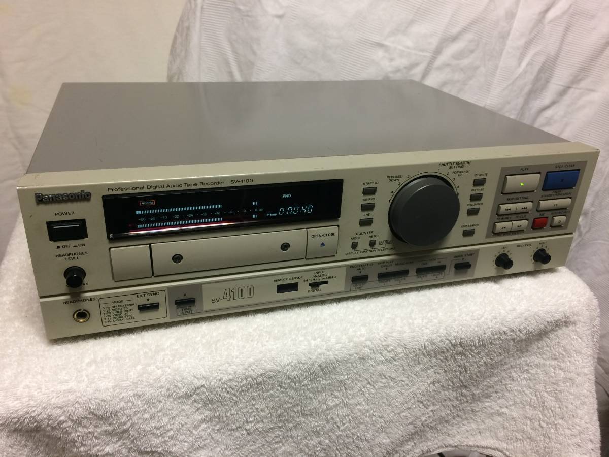 Panasonic 業務用DATデッキ SV-4100 現状再生可 デジタル オーディオ レア スタジオ(DAT機器)｜売買されたオークション ...