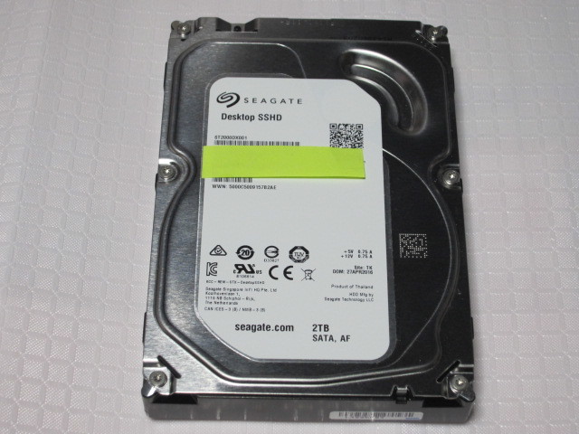 Seagate ST2000DX001 HDD+SSD ハイブリッドSSHD 2TB 3.5インチ 正常(2TB～)｜売買されたオークション ...