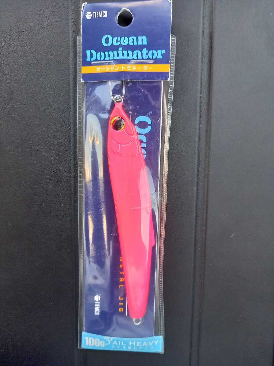 ティムコ オーシャンドミネーター 100g ピンク タチウオ ヒラメ TIEMCO Ocean Dominator tail heavy ...