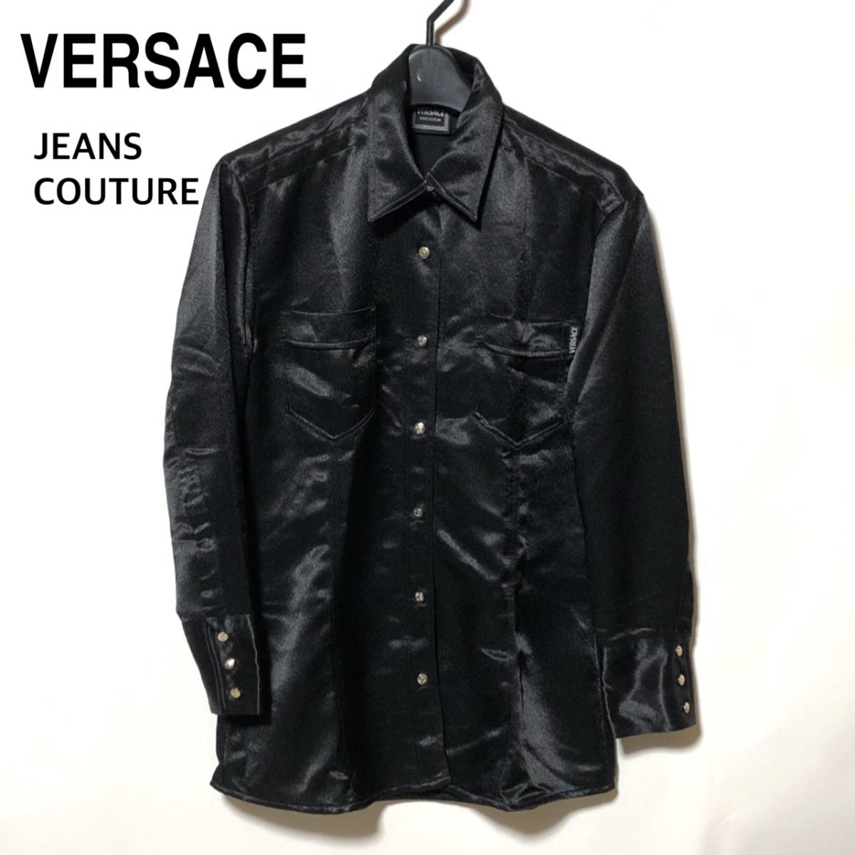ヴェルサーチジーンズ ドレスシャツ XS/VERSACE JEANS COUTURE 長袖 メデューサボタンサテン(長袖シャツ)｜売買されたオークション情報、yahooの商品情報をアーカイブ ...
