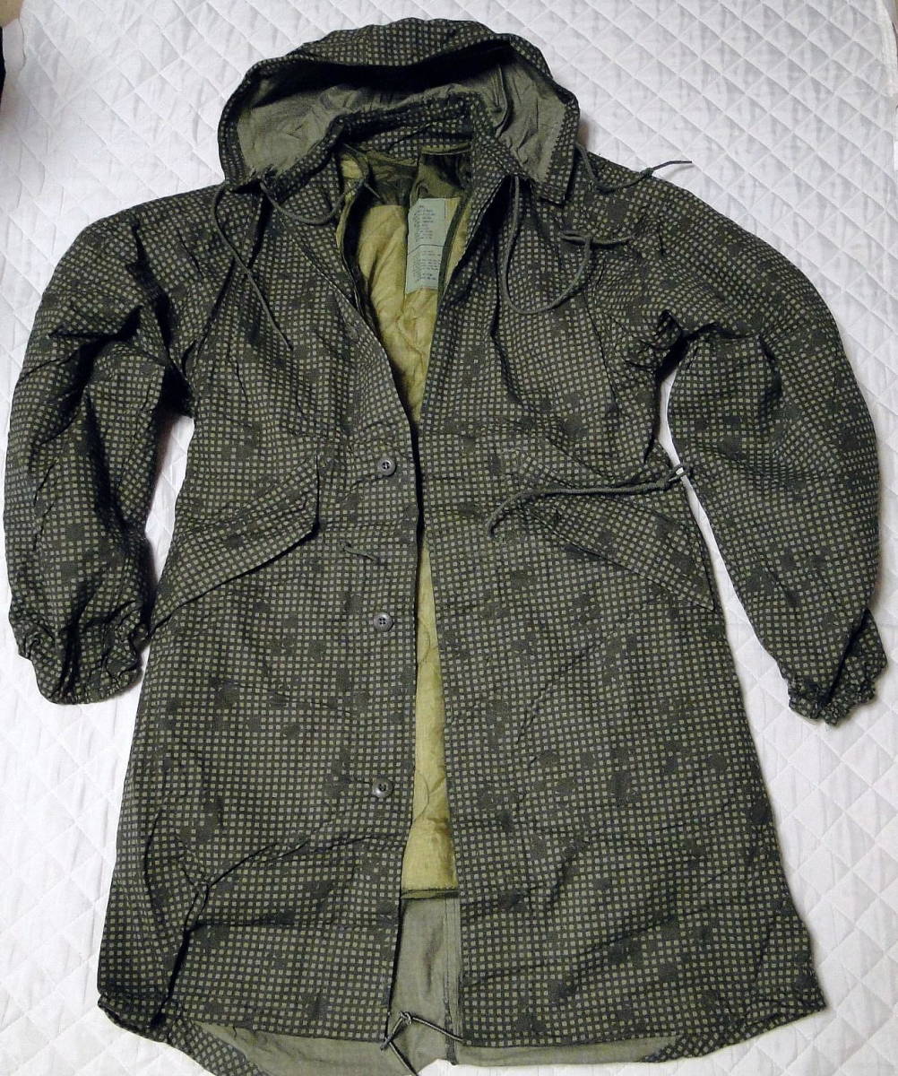 80's ナイトカモ NIGHT CAMOUFLAGE PARKA "Military Surplus Items"ライナー付(XSサイズ以下 ...