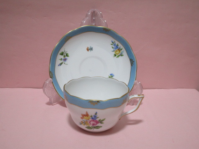 本物 Herend／ヘレンド ローズチューリップ ブルー RTFB カップ＆ソーサー 730(ヘレンド)｜売買されたオークション情報、yahooの商品情報をアーカイブ公開 - オークファン ...