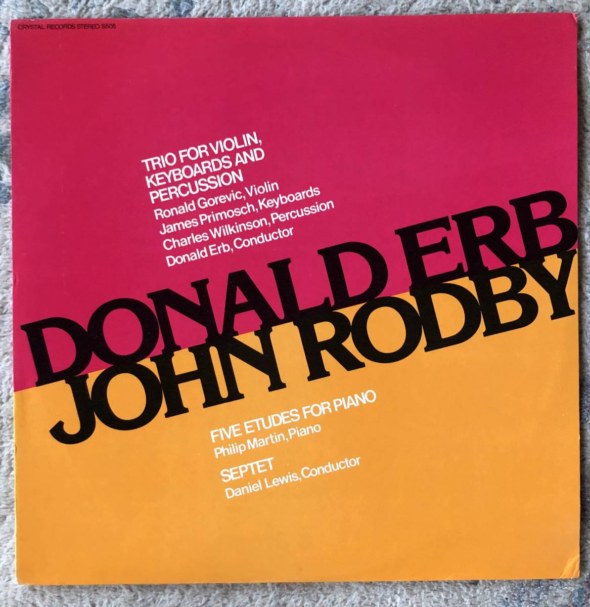 Apr / 米 Crystal Records / DONARD ERB_Trio for Violin Keyboards and ...