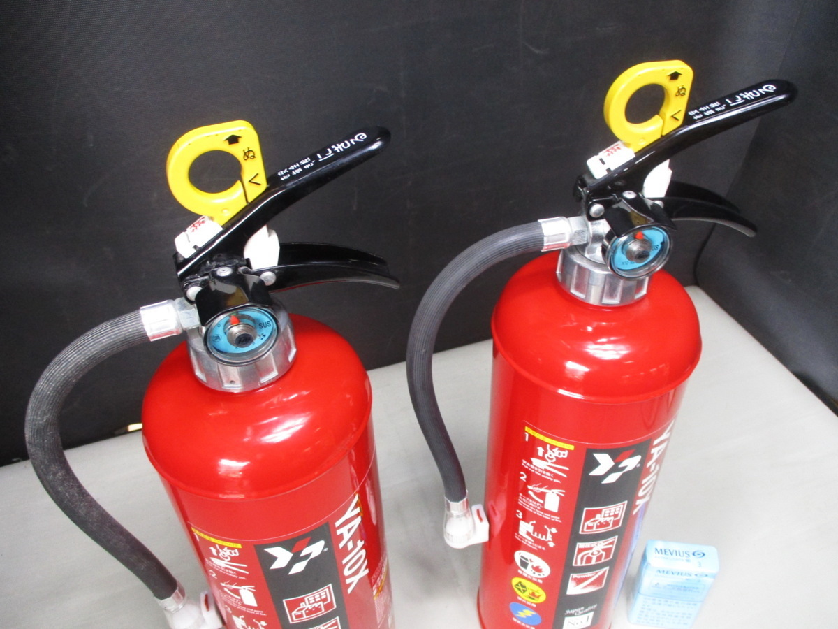 テ仲c497 ヤマトプロテック 粉末ABC消火器 期限2025年ま YA-10X 薬剤3kg 2本セット 普通 油 電気火災(消火器)｜売買さ ...