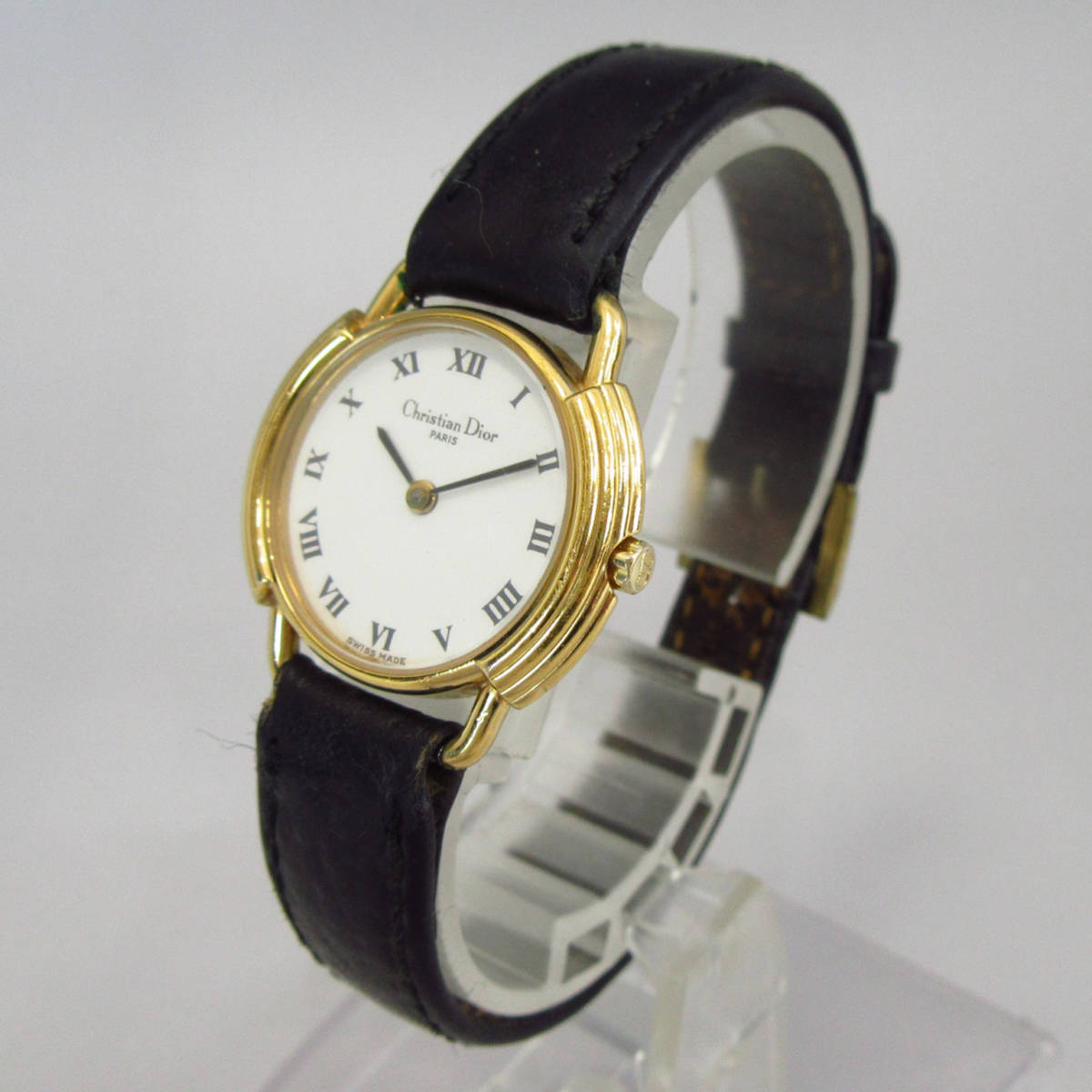 1円 Christian Dior クリスチャンディオール レディース 腕時計 58.121.2 クォーツ ゴールド ホワイト文字盤 ジャンク 1スタ 北TK2(クリスチャン・ディオール ...