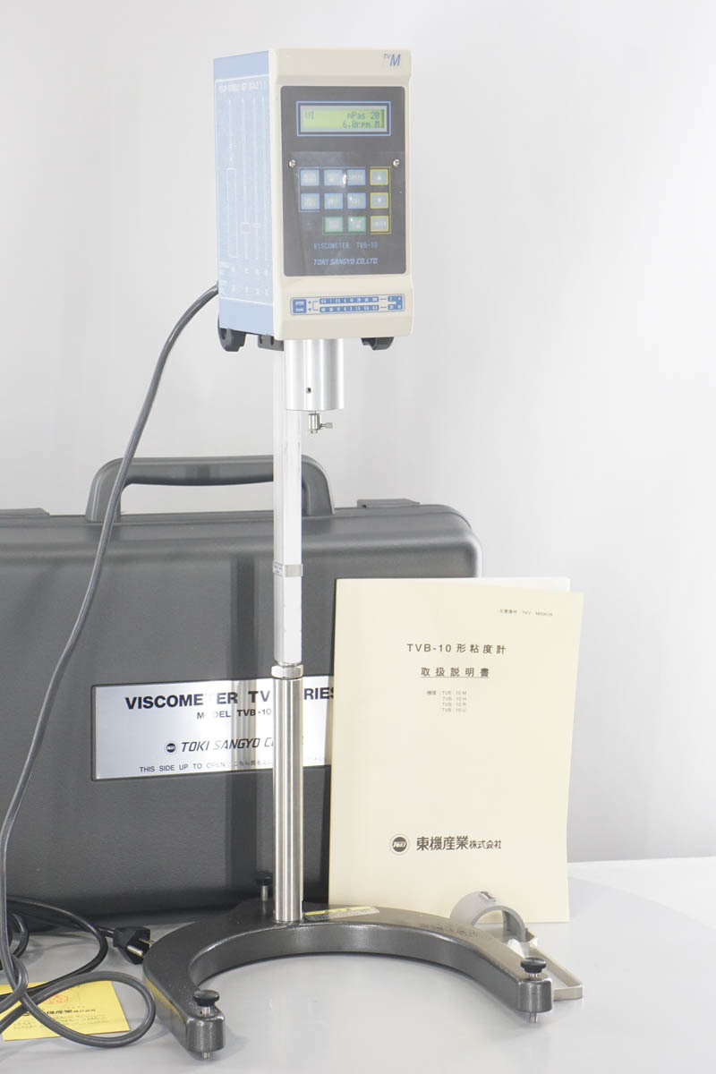 DW TOKI SANGYO TVB-10 TVB-10M TVM VISCOMETER ビスコメーター 電源コード 取扱説明書 ...