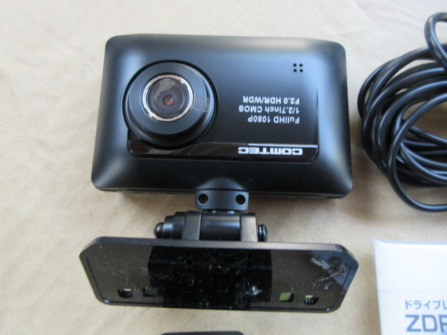 COMTEC 前後ドライブレコーダー ZDR-015 美品 取説 SDカード付き1000円売り切り｜ドライブレコーダー