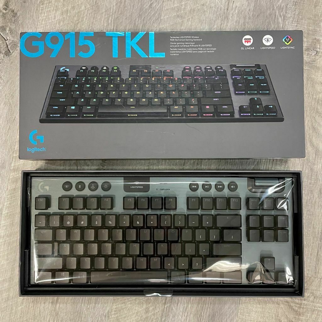 Open Box Logitech G915 TKL RGB Lightspeed Wireless Gaming Keyboard - GL ...
