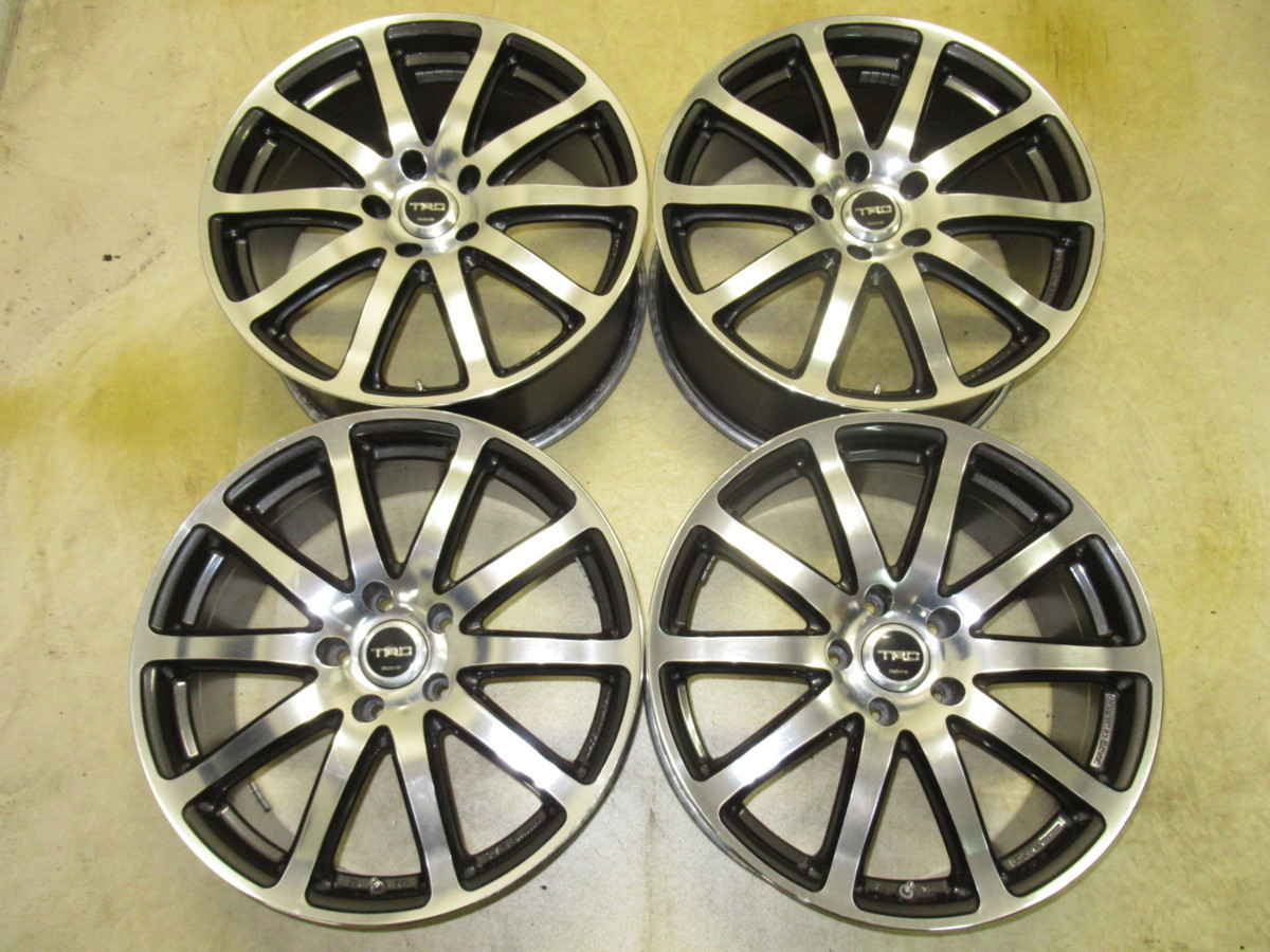 トヨタ車オーナーにおすすめ TRD TF2 RAYS製 8J-18 off+47 +40 pcd114.3 5H ホイールのみ4本 クラウン ...