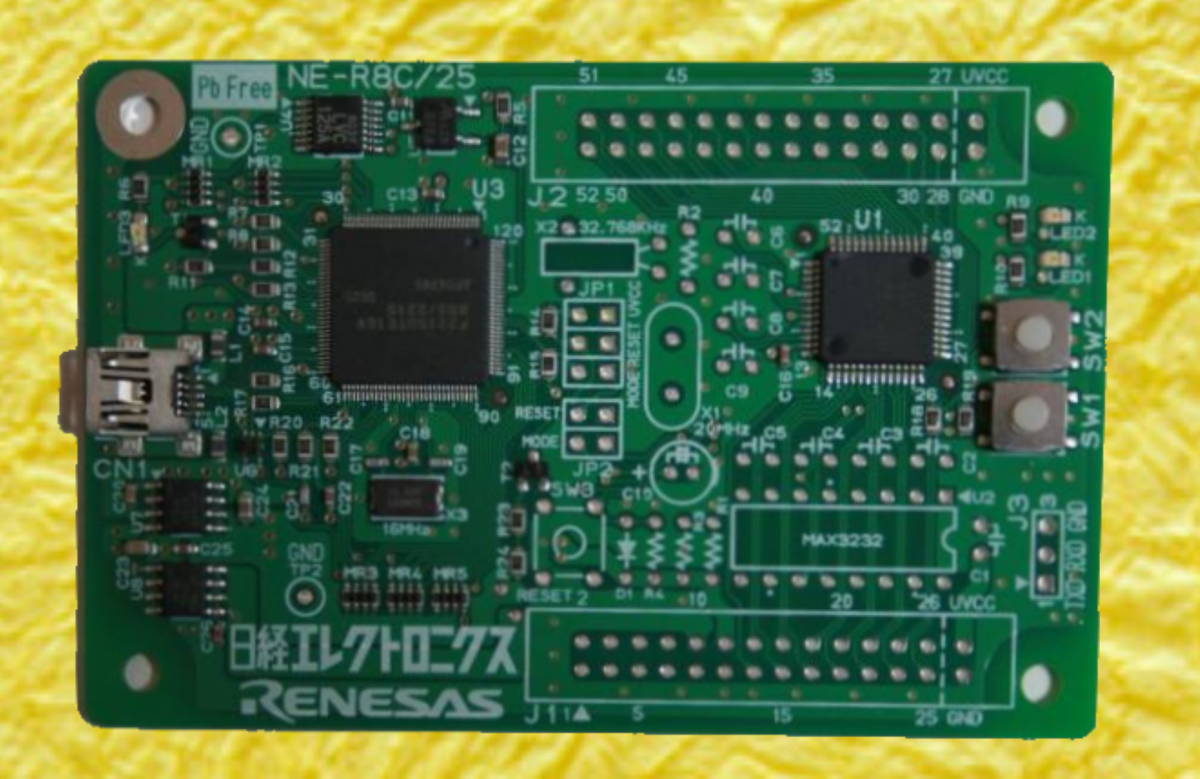 ルネサス マイコン搭載ボード NE-R8C/25 ：日経エレクトロニクス ＋ miniSD 64MB(CPU)｜売買されたオークション情報 ...
