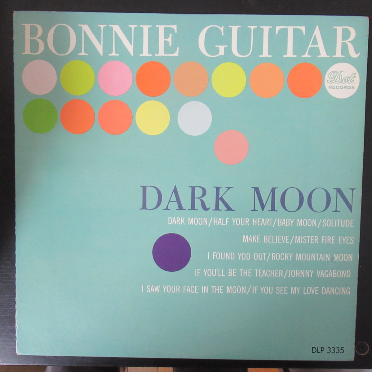JAZZ VOCAL LP/US ORIG./DG/MONO/DOT/カンパニースリーブ付き/BONNIE GUITAR/DARK MOON ...