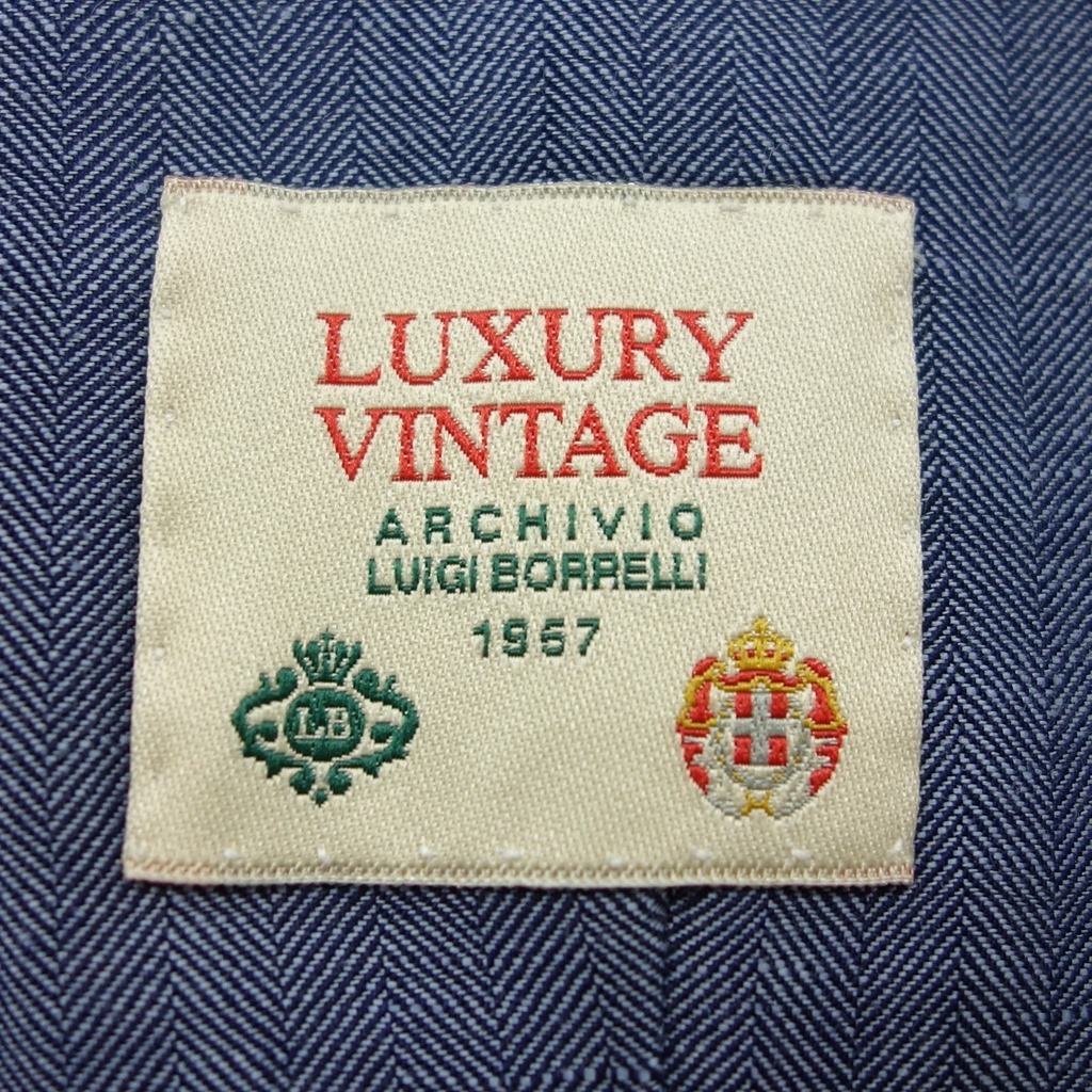 LUIGI BORRELLI ルイジボレッリ LUXURY VINTAGE ラグジュアリー ヴィンテージ リネン混 3B ウール ジャケット ...