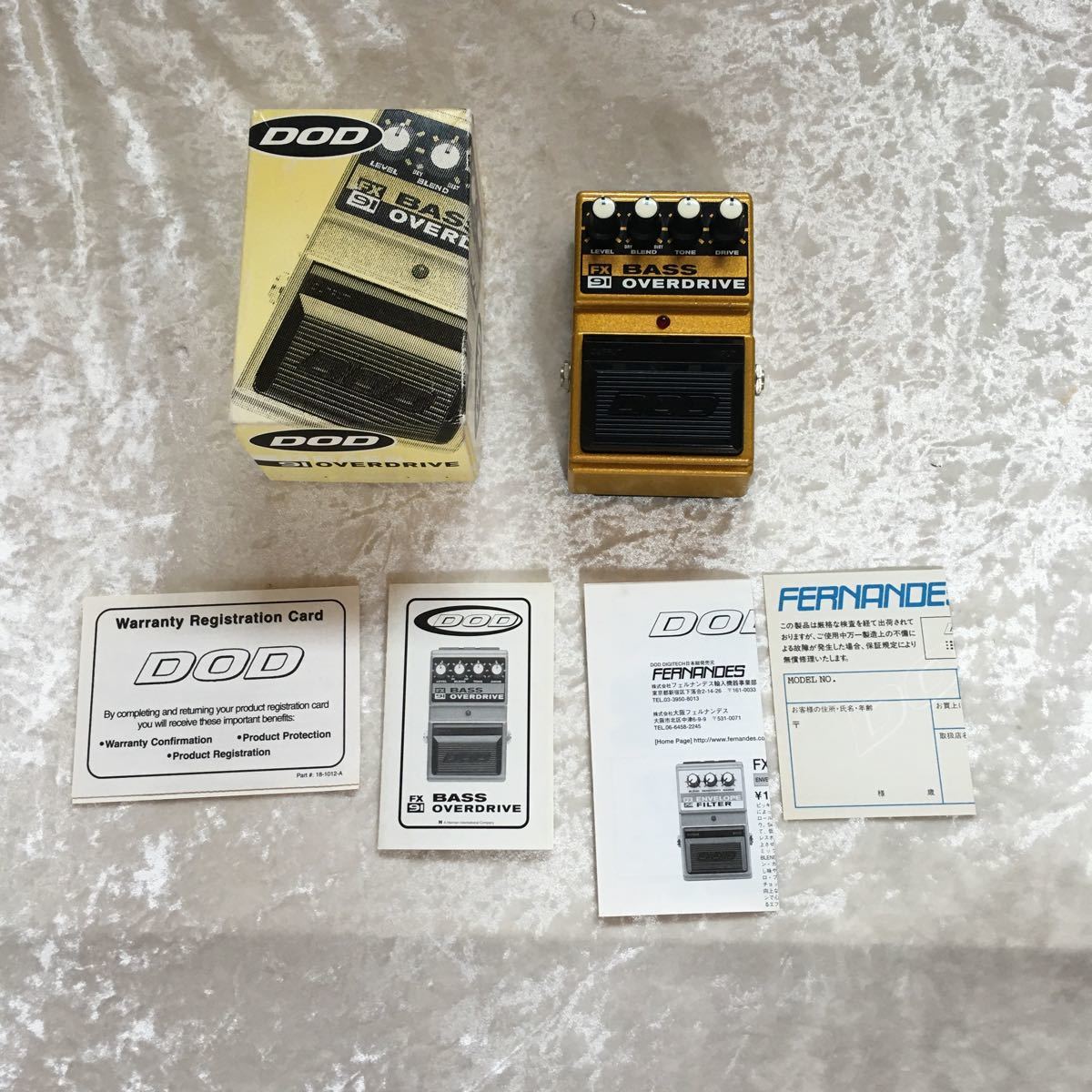 DOD/ベースオーバードライブ/FX91/BASS OVER DRIVE(オーバードライブ)｜売買されたオークション情報、yahooの商品情報 ...