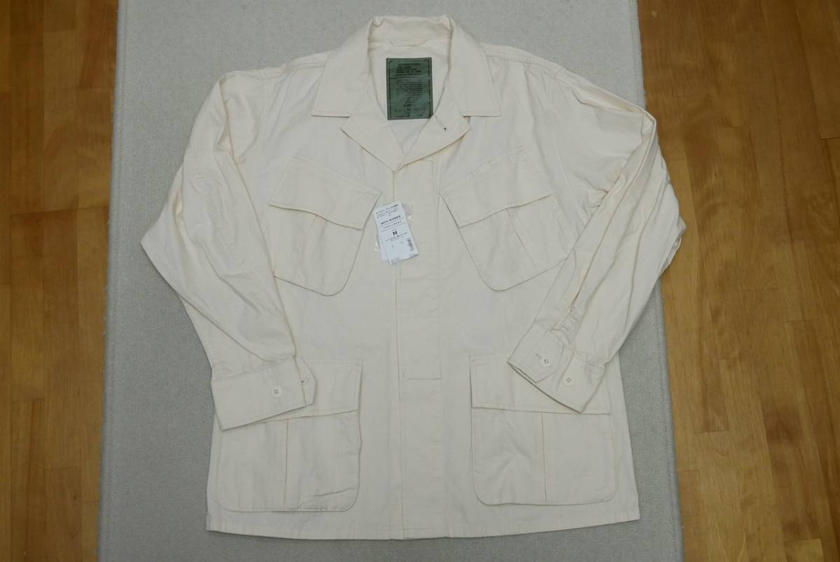 BACK NUMBER BN-4116014-0071 Mサイズ ジャングル ファティーグジャケット 生成り メンズ Right-on バック ...