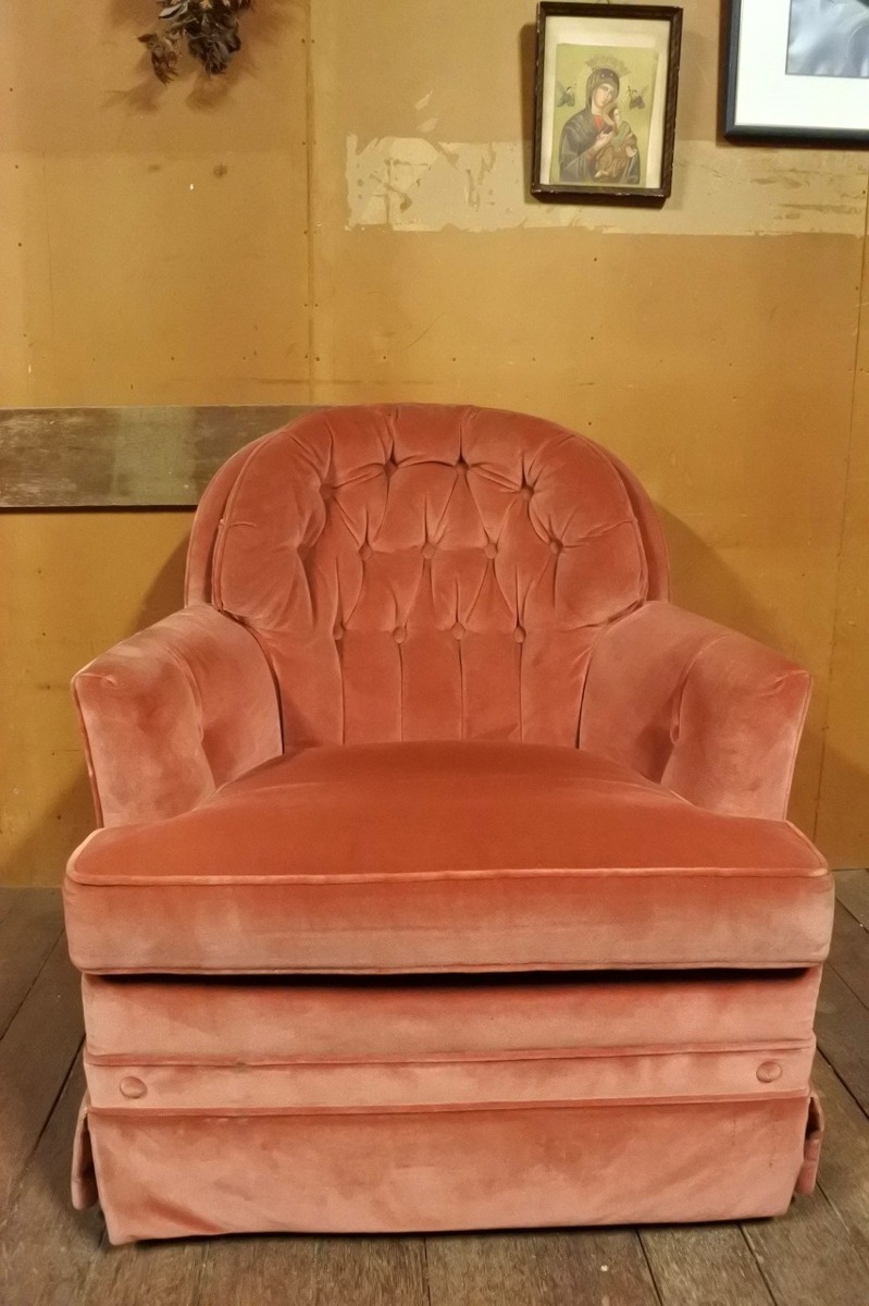 DREXELドレクセル ヘリテージ アップホルスタリー ソファ オットマン 1P 回転式/ヴィンテージ ビンテージ アンティーク ピンク モケット(布製)｜売買されたオークション情報 ...