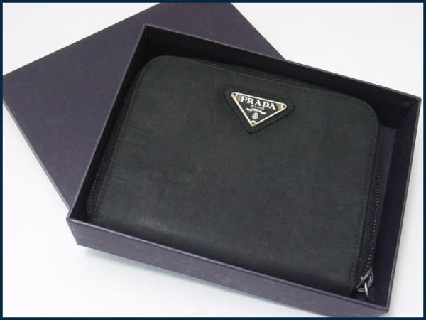 \1 000 PRADA プラダ ラウンドファスナー付き2つ折り財布 黒(男性用財布)｜売買されたオークション情報、yahooの商品情報をアーカイブ公開 - オークファン（aucfan.com）