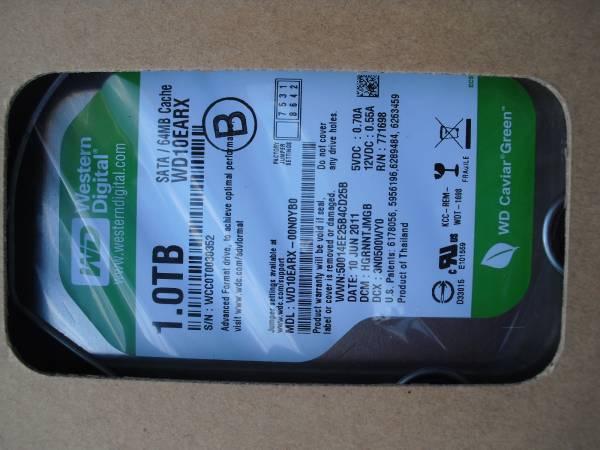 WD HDD 1.0TB 3.5in SATA 64MBキャッシュ WD10EARX(1TB～)｜売買されたオークション情報、yahooの商品 ...
