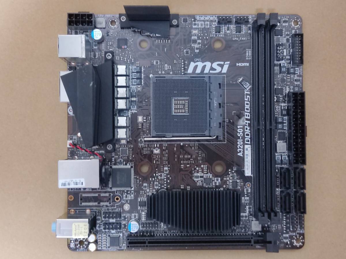 MSI A320I-S01 AM4 DDR4 Mini-ITX(MSI)｜売買されたオークション情報、yahooの商品情報をアーカイブ公開 ...
