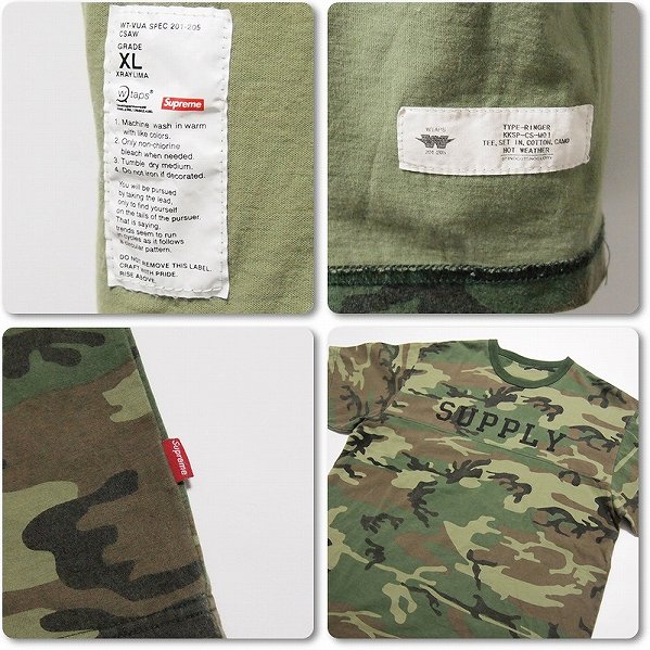 Supreme×WTAPSシュプリーム ダブルタップス 迷彩Tシャツ XL(半袖Tシャツ)｜売買されたオークション情報、yahooの商品情報をアーカイブ公開 - オークファン（aucfan.com）