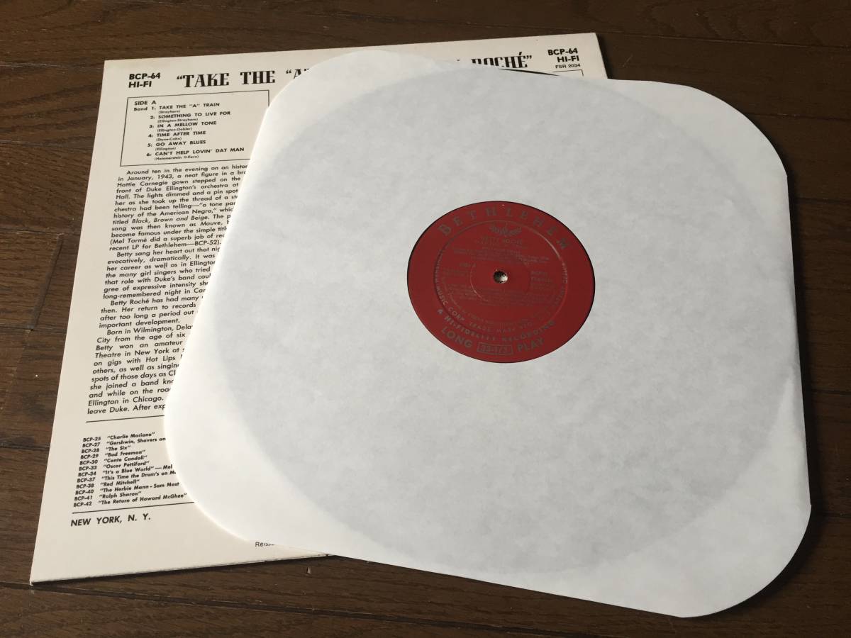名盤 Betty Roche - Take The "A" Train / BCP-64 Hi-Fi / BETHLEHEM Records ...