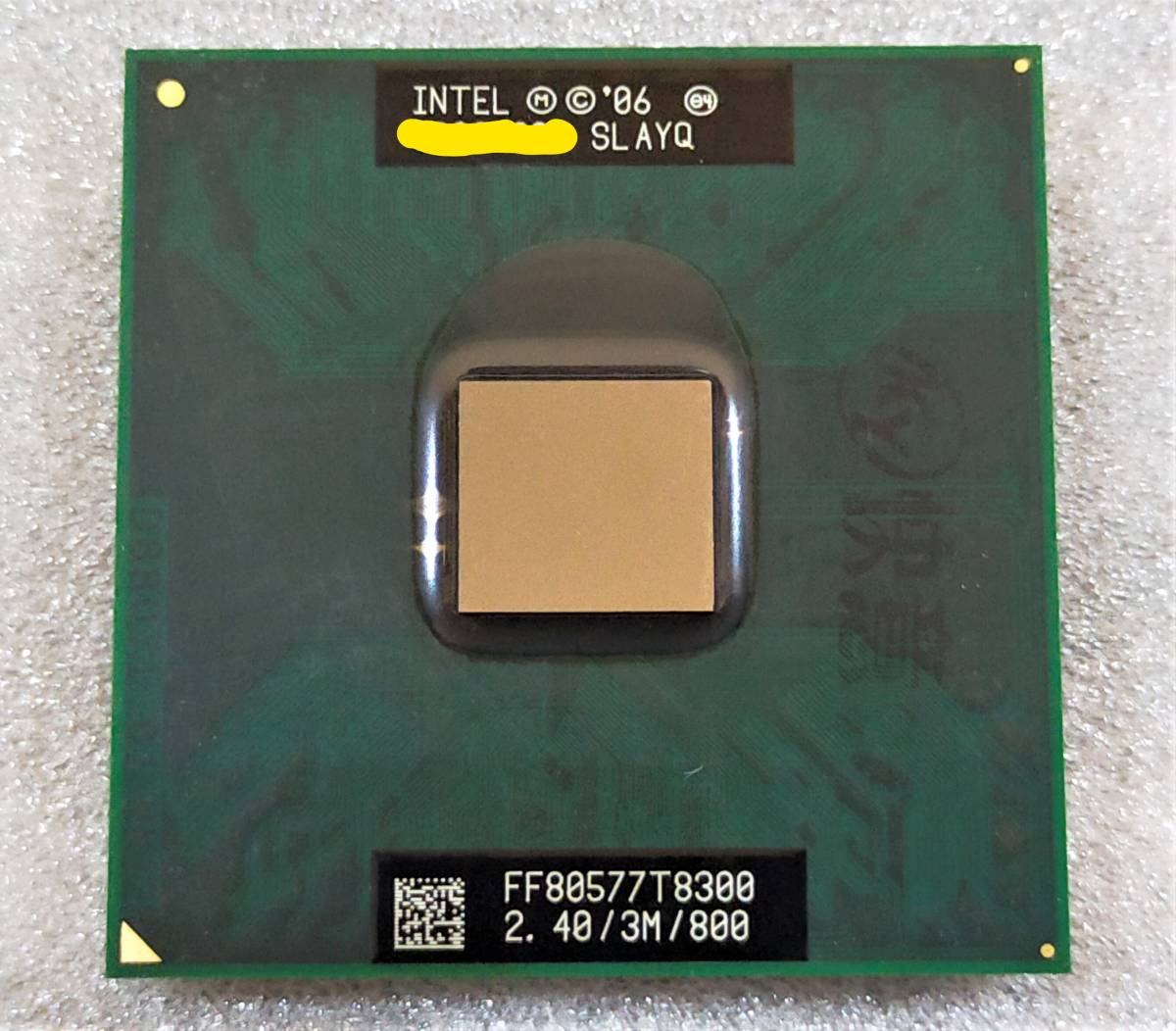 NO：29 Intel Core 2 Duo T8300 2.4GHz/3M/800 グリス付き(Core2)｜売買されたオークション情報 ...