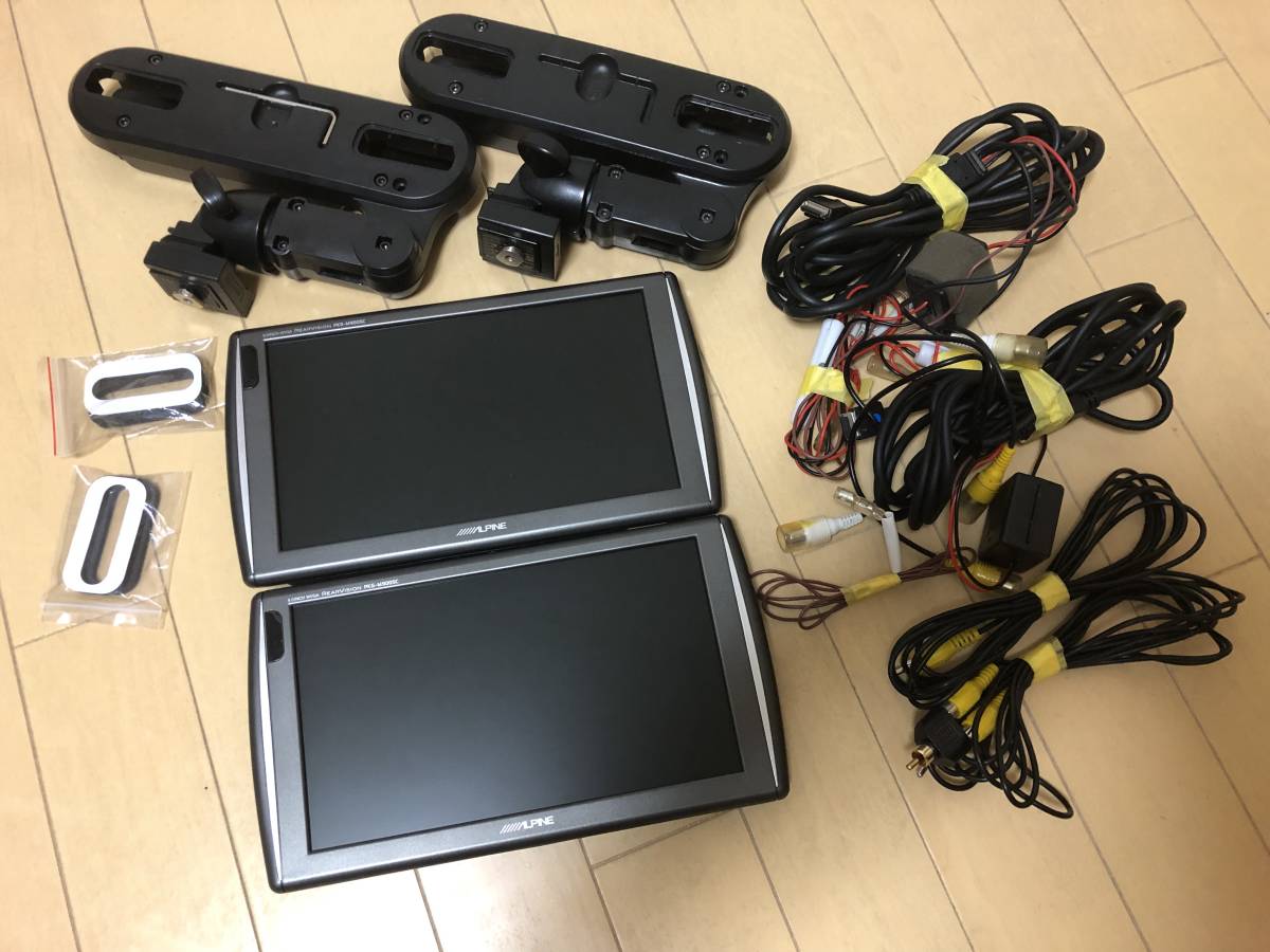 アルパイン ALPINE PKG-M900SC 9インチ WVGAモニター 2台セット 映像分配ケーブル ヘッドレストステー付(9インチ～)｜売買されたオークション情報、yahooの商品情報を ...