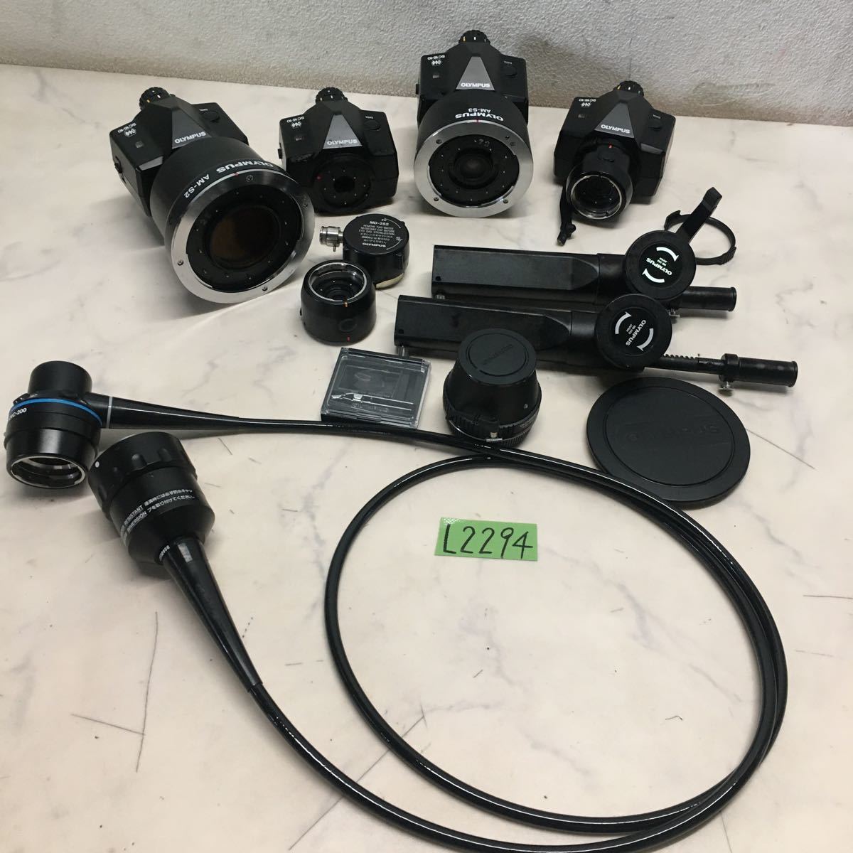 L2294 OLYMPUS レンズ SM-ER3/AM-S3/SC16-10 2点/ MD-252/A10-S2/AM-S2/A10-M2/OVC-200 合計13点まとめ売り 光学機器 ...