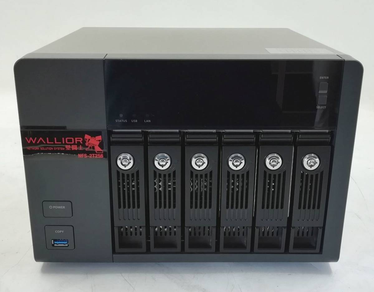WALLIOR 壁闘士 NFS-2T256 NAS QNAP TS-653 Pro 同等品 6ベイ 8TB 2TB x4 鍵無し ...