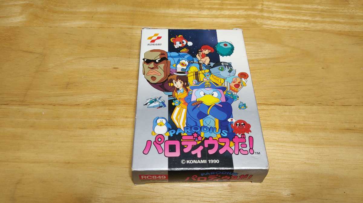 FC パロディウスだ PARODIUS 箱 取説付き/KONAMI/ファミコン/STG/シューティング/レトロゲーム/FAMILY ...