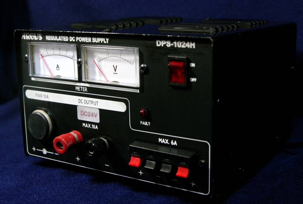 ARGUS アーガス DPS-1024H 24V 10A DC安定化電源 業務用受信機に最適 日動工業 DPS1024H 第一電波 TDK ラムダ JRC アンリツ 日本無線(アマチュア無線 ...