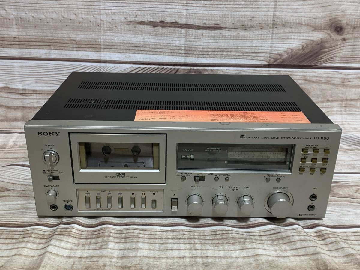 SONY カセットデッキ XTAL-LOCK DIRECT DRIVE TC-K80 NT(一般)｜売買されたオークション情報、yahooの ...