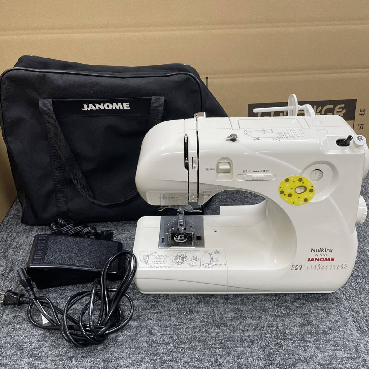 JANOME ジャノメ コンパクトミシン MODEL 661型 N-678 通電(ジャノメ)｜売買されたオークション情報、yahooの商品情報 ...