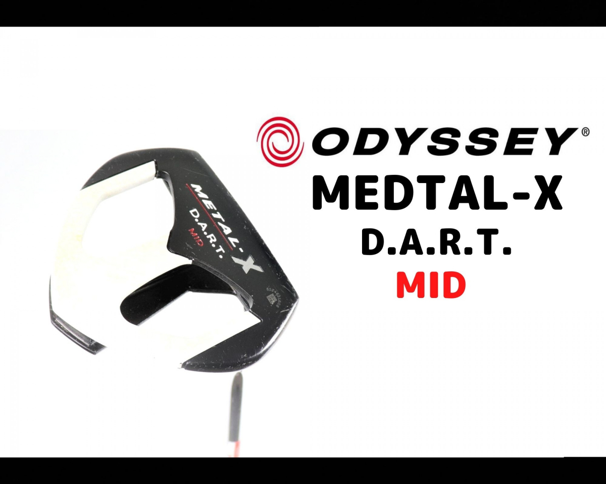 ODYSSEY METAL-X DART MID オデッセイ メタルX ミッド 中尺パター ダート ヘッドカバー付き ゴルフクラブ ゴルフギア ...