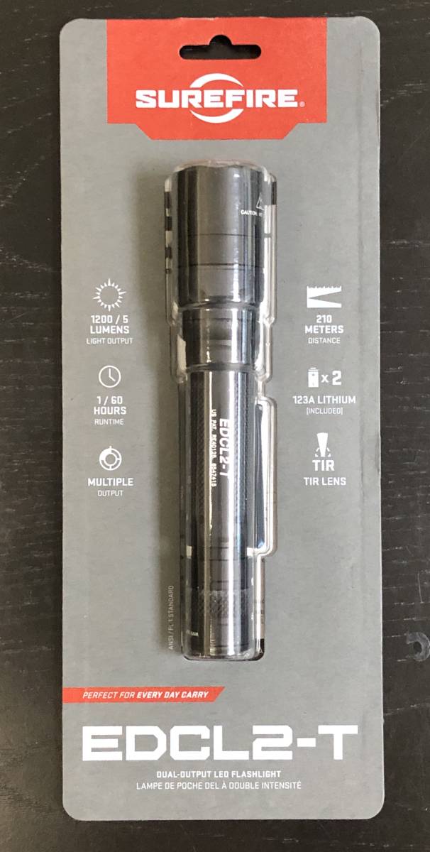 SUREFIRE シュアファイア EDCL2-T Dual-Output LED フラッシュライト T(シュアファイヤー)｜売買された ...