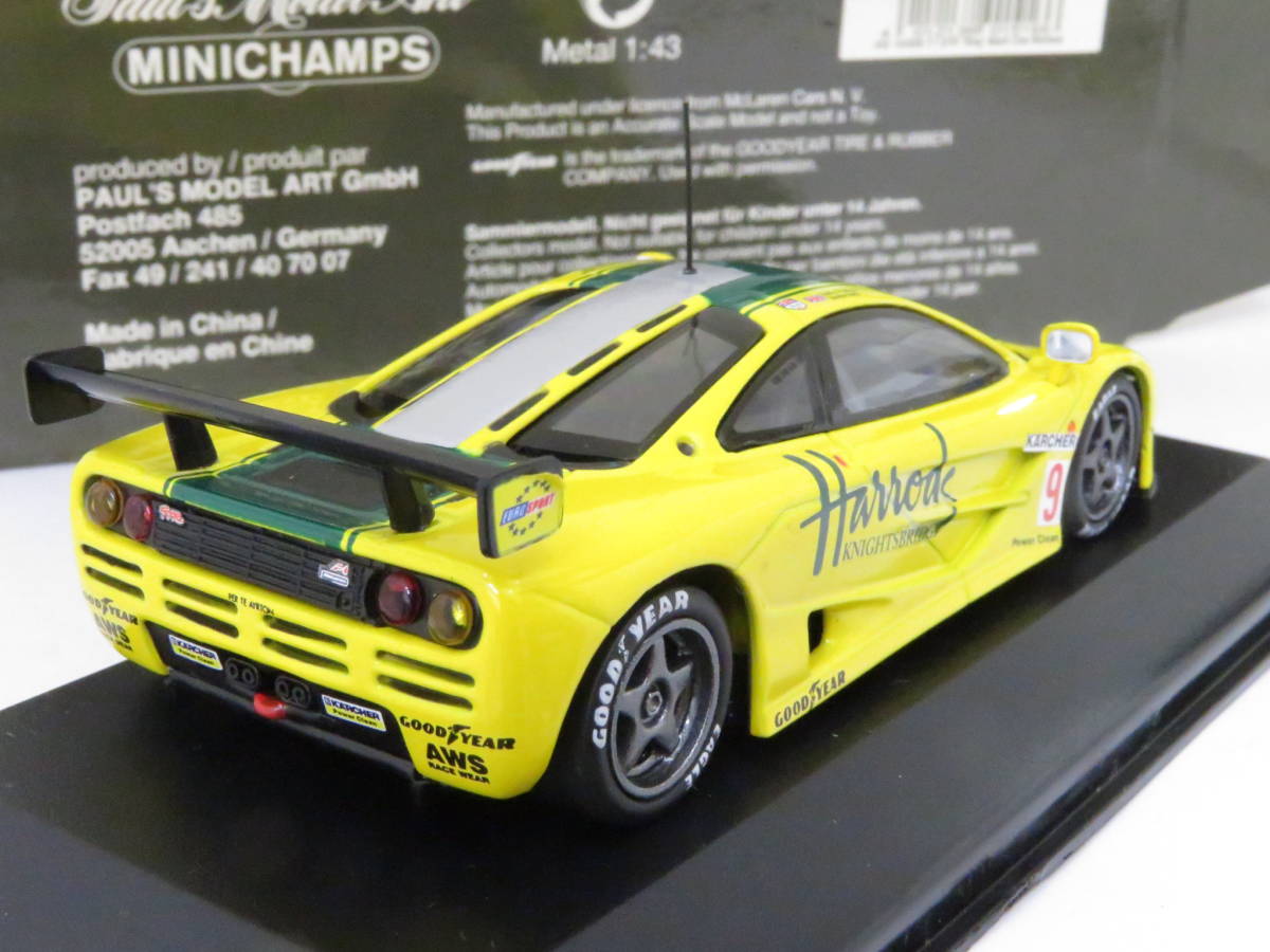MINICHAMPS McLaren F1 GTR 'Ring' #9 Harrods マクラーレン 箱付 1/43 イナレ(レーシングカー ...
