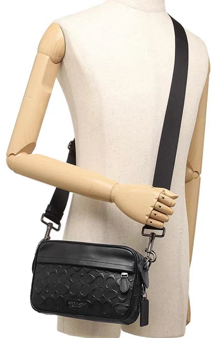 コーチ COACH ショルダーバッグ F50713 ブラック グラハム デボスド シグネチャー レザー クロスボディー(その他)｜売買された ...