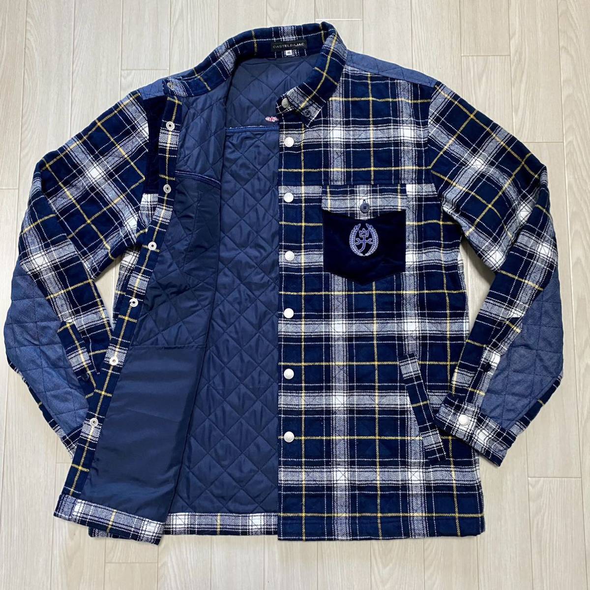 20AW 新作 カステルバジャック お洒落なデザイン キルティング ジャケット ブルゾン パッチワーク 46 Lサイズ相当 ブルー 秋冬 B09(男性用)｜売買されたオークション情報 ...