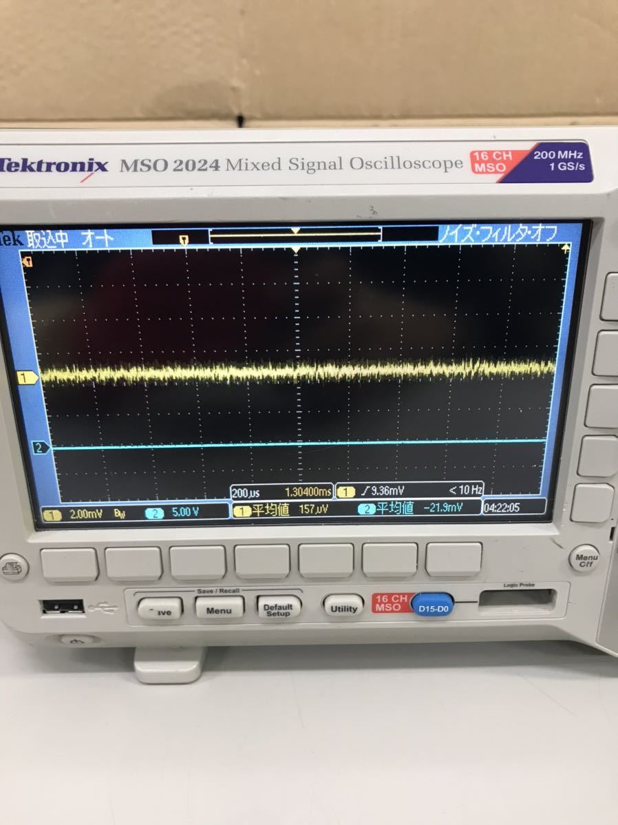 ① Tektronix MSO 2024 MSO2024 Mixed Signal Oscilloscope オシロスコープ P6316 16CH MSO 200MHz 1GS/s 現状品 ...