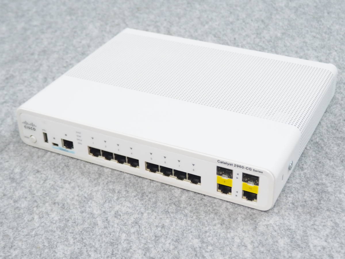 Cisco Catalyst 2960-CGシリーズ WS-C2960CG-8TC-L V03 12.2 55 EX3(イーサネットハブ ...