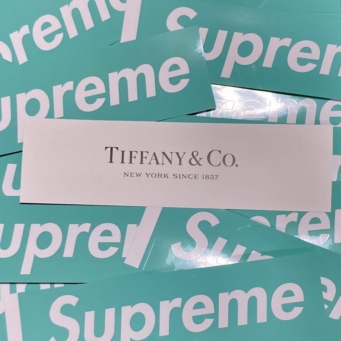 Supreme Tiffany & Co. Box Logo Sticker ボックスロゴ ステッカー1枚(その他)｜売買されたオークション ...