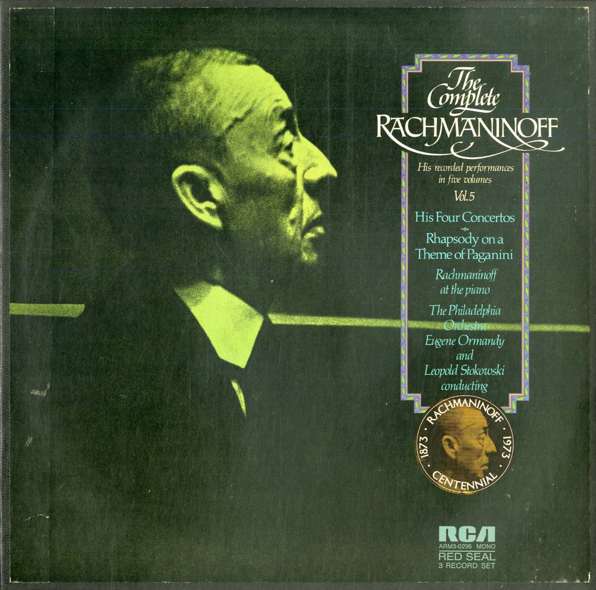 A00491150/ LP3枚組ボックス/セルゲイ ラフマニノフ Pf Rachmaninoff / His Recorded Performances In Five Volumes Vol ...