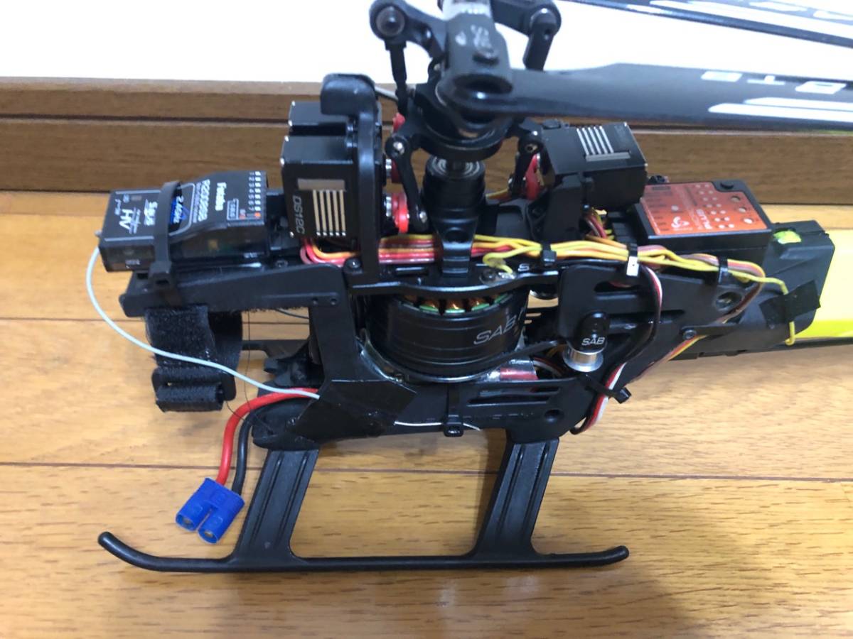 3D ラジコン ヘリ SAB GOBLIN FIREBALL 280 予備部品多数 フタバ受信機付 送信機があれば飛ばせます(組立キット（電動 ...