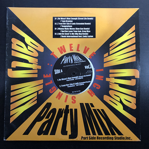 Party Mix Vol.3 P-M-3 Tony Braxton TEMPTATIONS RED HOT LOVER TONE feat ...